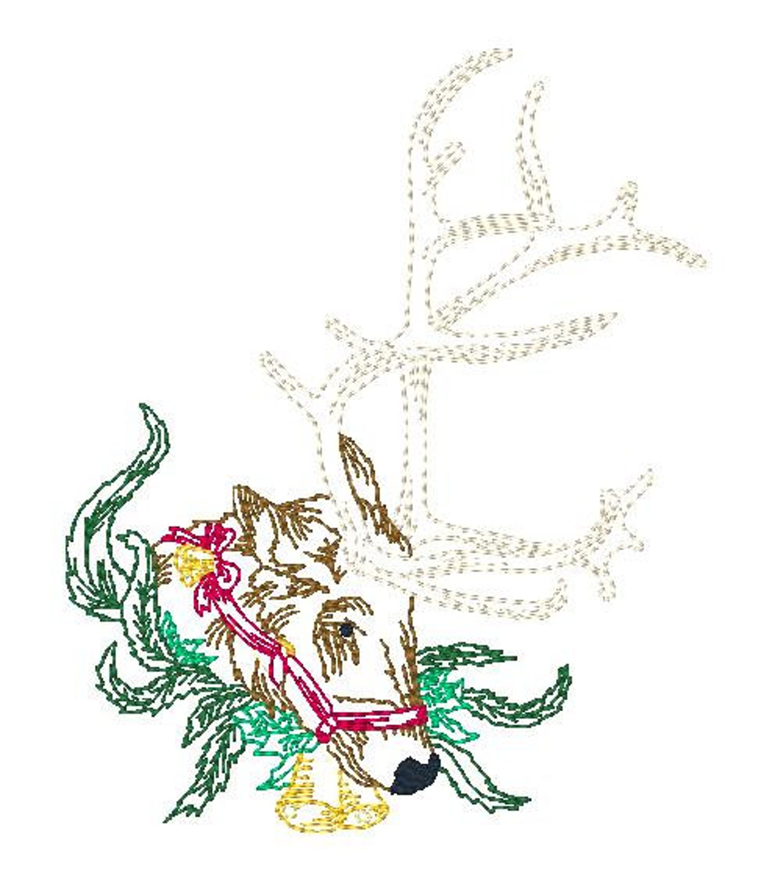 Christmas Colorline Machine Embroidery Designs - Etsy