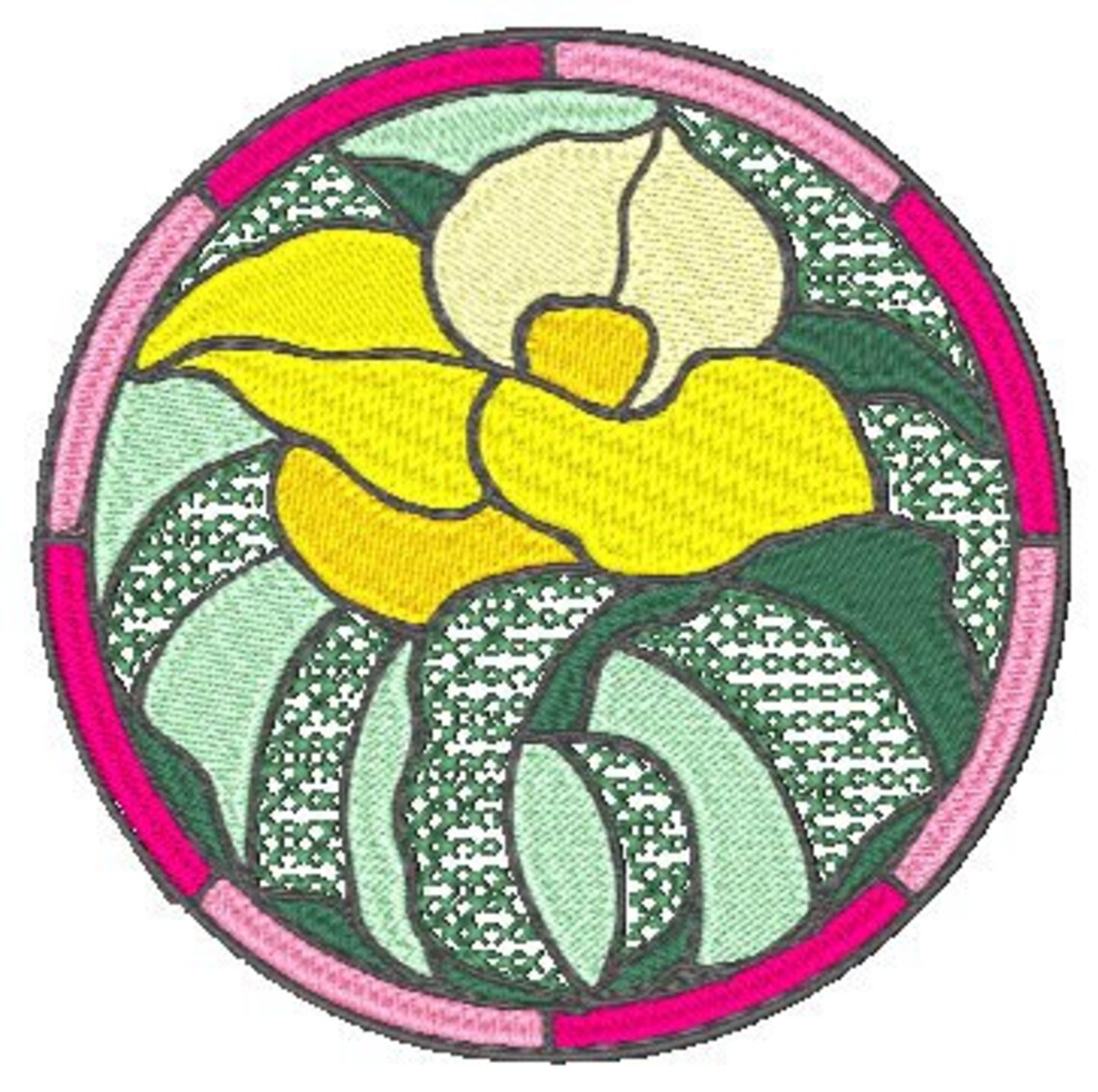 Stained Glass Machine Embroidery Designs | Etsy