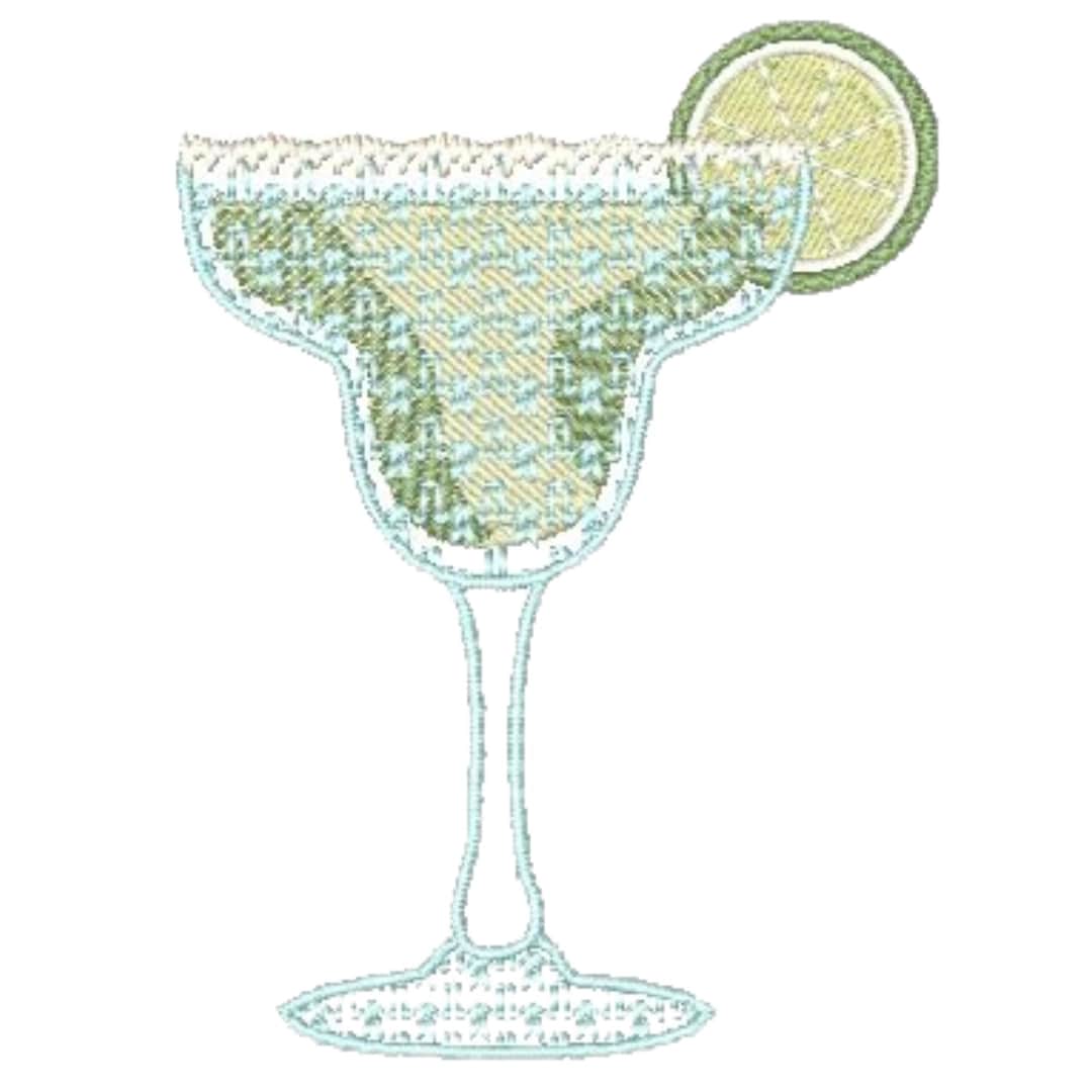 Cocktail Party ( 10 Machine Embroidery Designs by ATW) 4X4 Hoop - Etsy