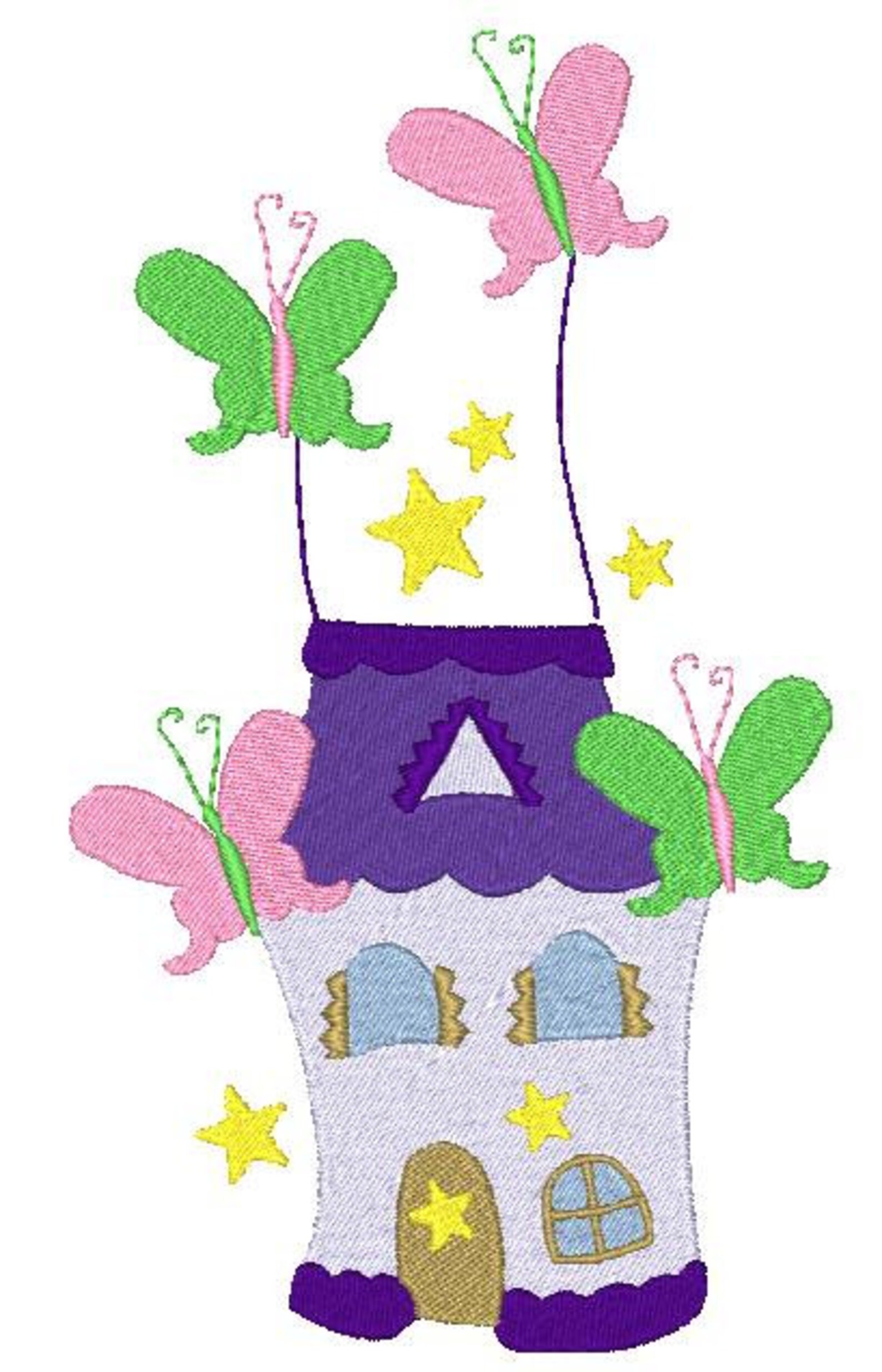 Enchanted Houses Machine Embroidery Designs | Etsy