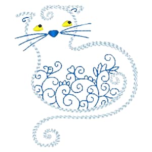 Cute and Cuddly Kitties ( 10 Machine Embroidery Designs by ATW) 4X4 ...