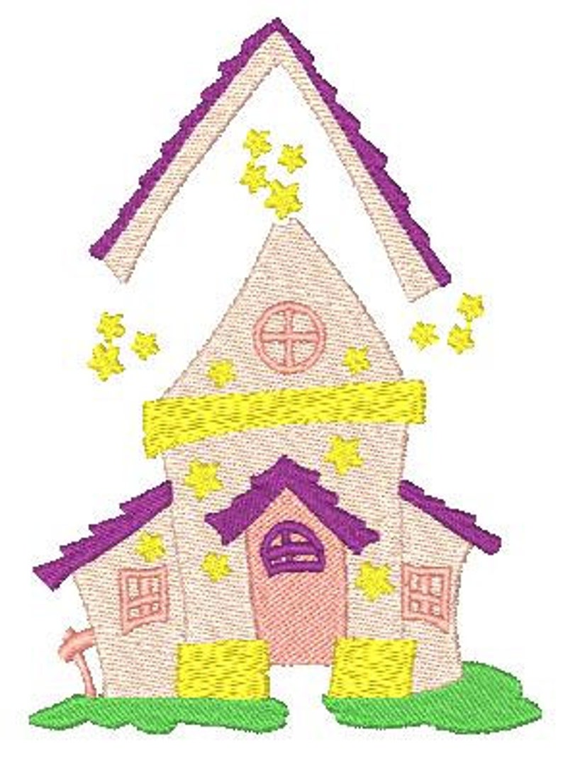Enchanted Houses Machine Embroidery Designs - Etsy
