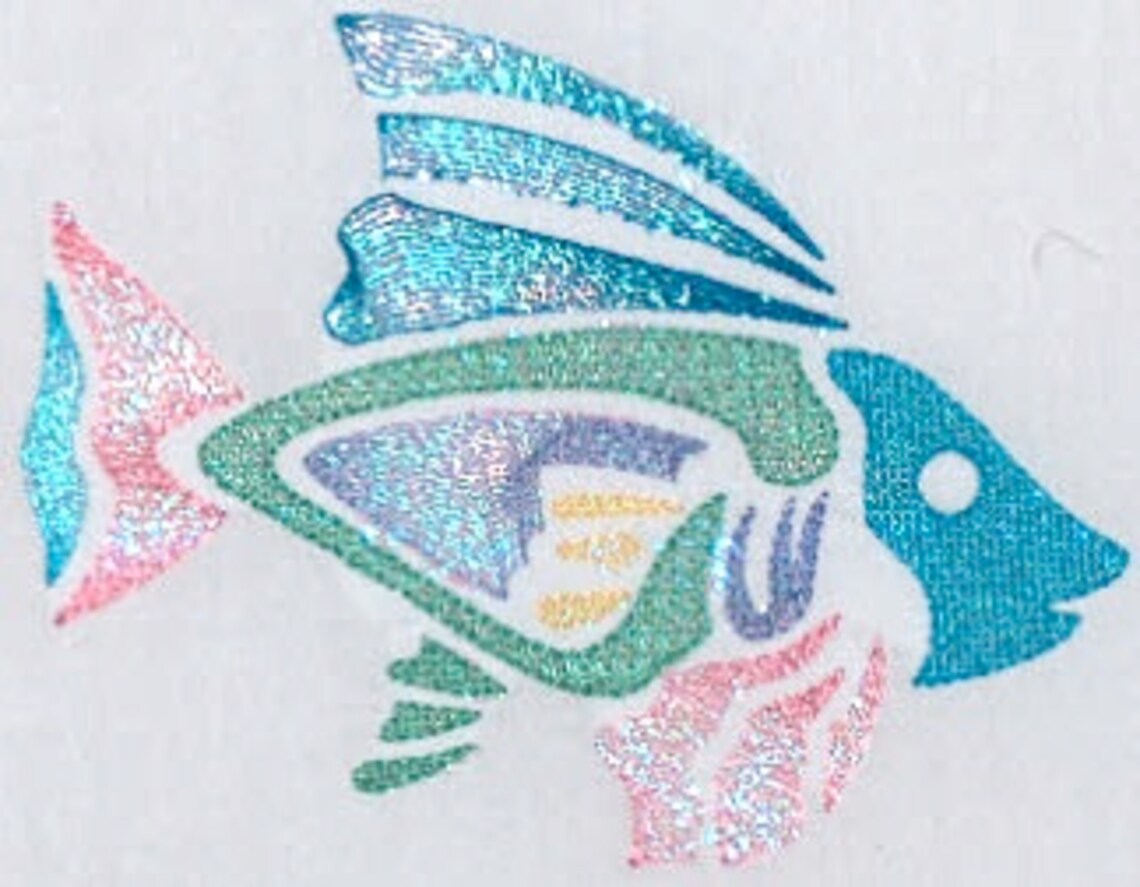 Mylar Fish (10 Machine Embroidery Designs ) 5x7 Hoop - Etsy