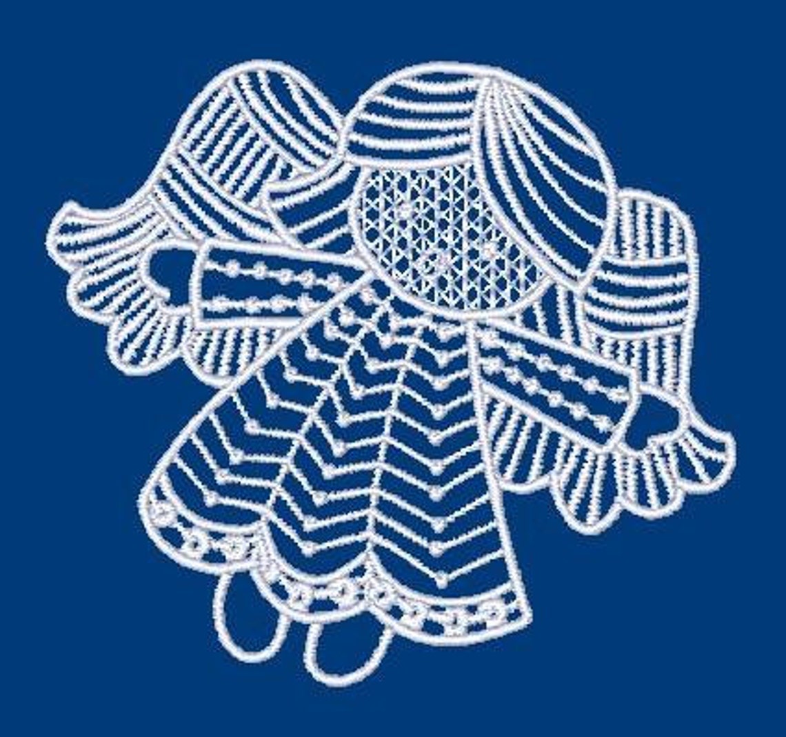 FSL Angels One Color Machine Embroidery Designs - Etsy