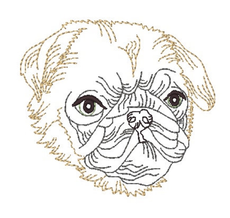 Multiline Redwork Dogs 11 Machine Embroidery Designs | Etsy