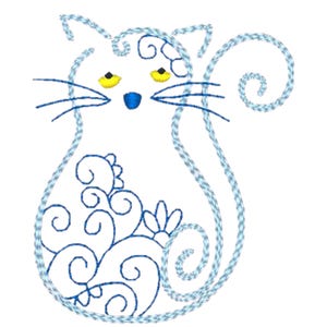 Cute and Cuddly Kitties ( 10 Machine Embroidery Designs by ATW) 4X4 ...