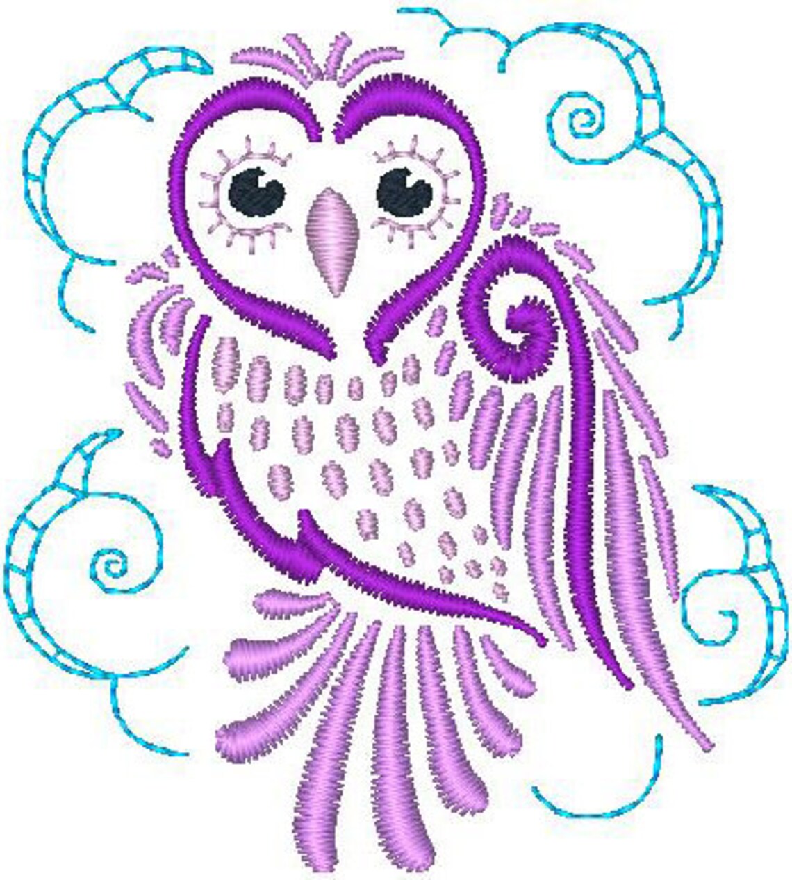 Delicate Owls Machine Embroidery Designs - Etsy