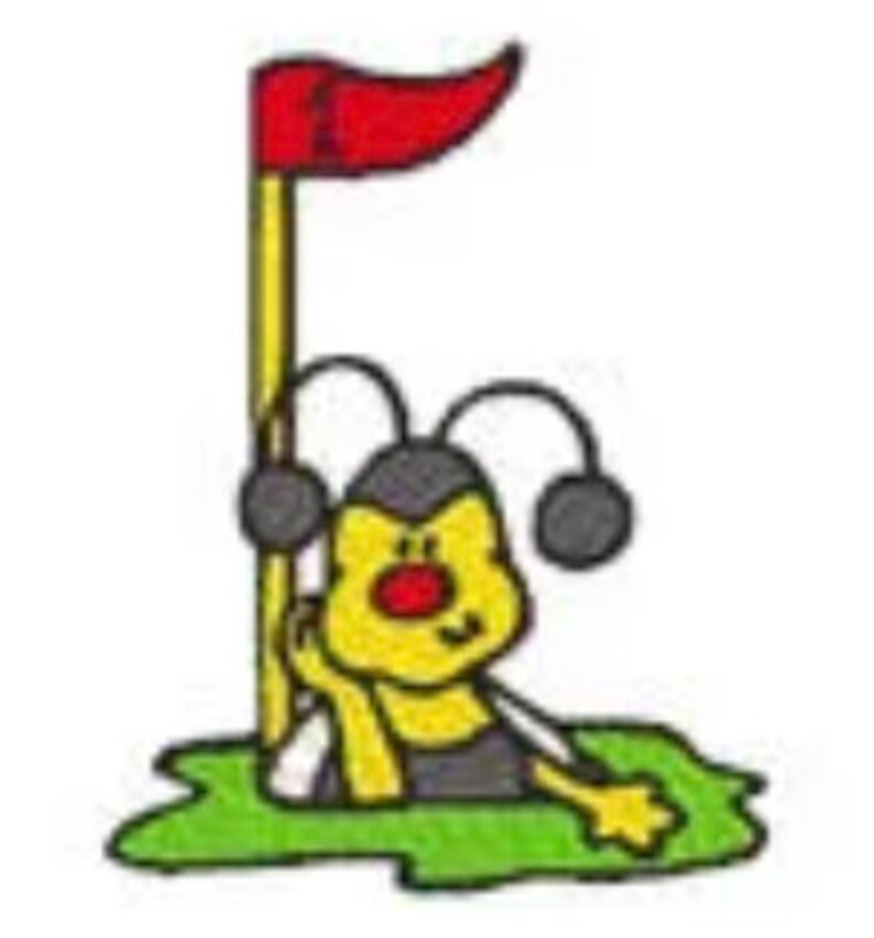 Golf Bees Machine Embroidery Designs | Etsy