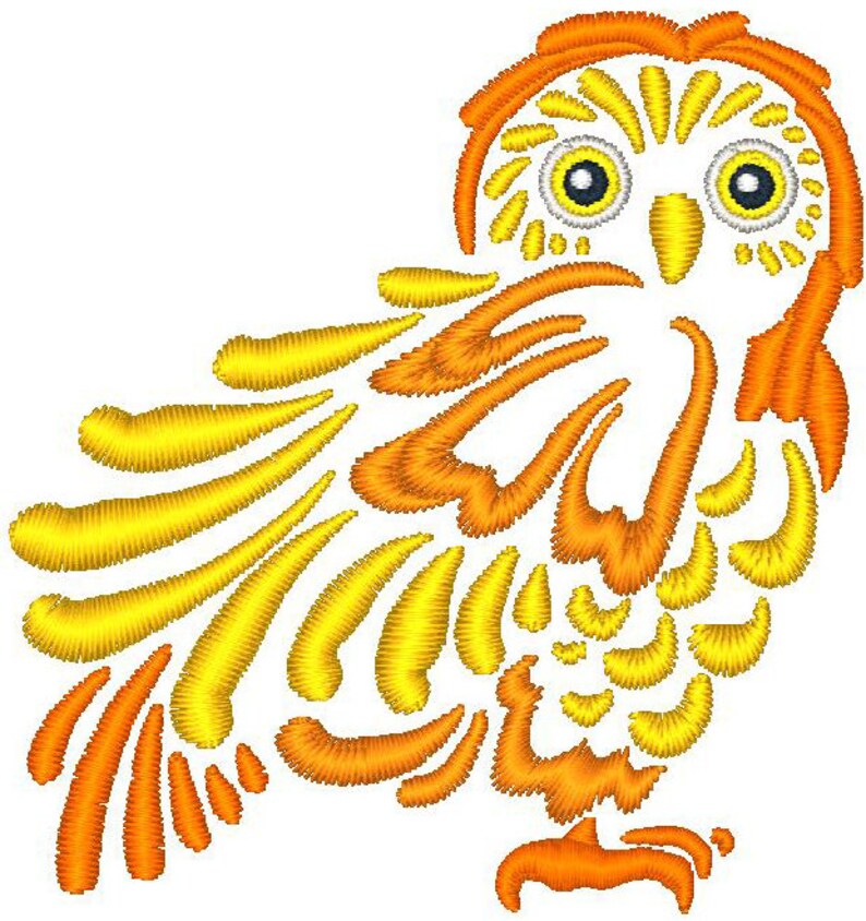 Beautiful Outline Owls Machine Embroidery Designs | Etsy