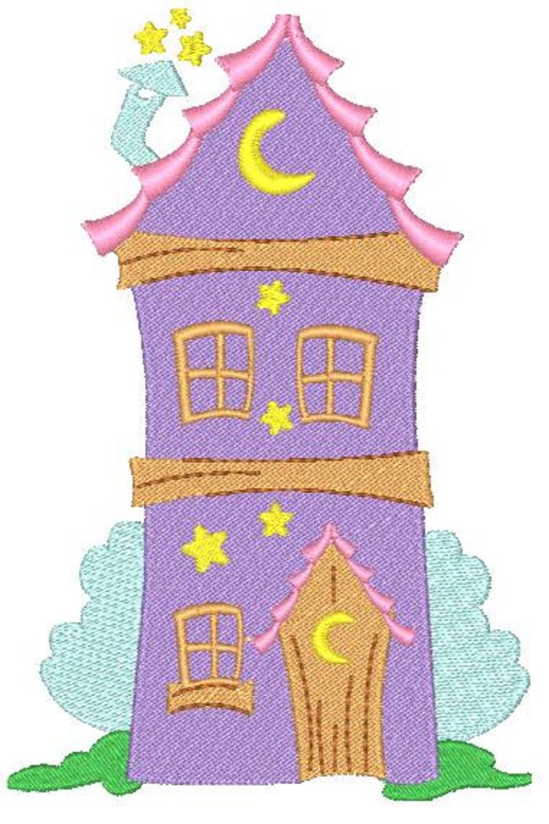 Enchanted Houses Machine Embroidery Designs - Etsy