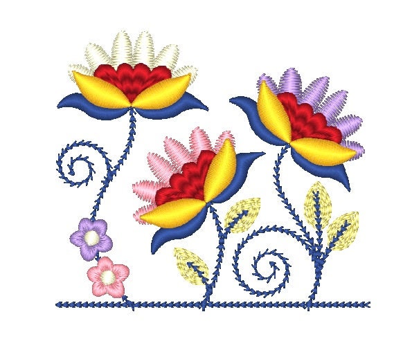 Jacobean Pocket Toppers Machine Embroidery Designs - Etsy Canada