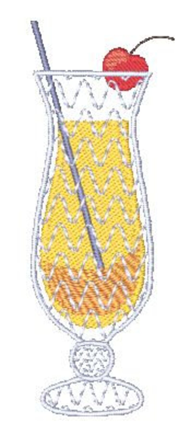 Cocktail Party Machine Embroidery Designs - Etsy