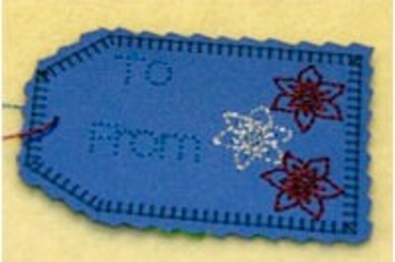 Christmas Gift Tags Machine Embroidery Designs - Etsy