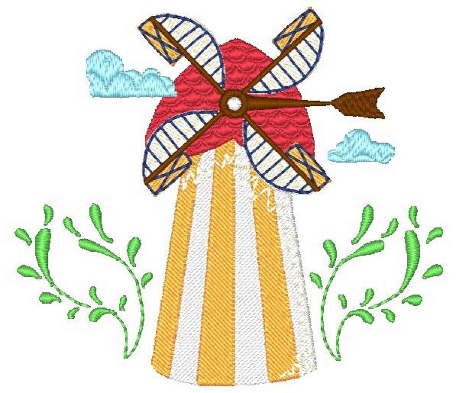 Windmills Machine Embroidery Designs - Etsy