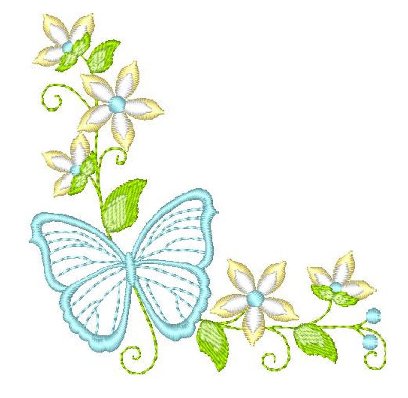 Delicate Butterflies 10 Machine Embroidery Designs - Etsy