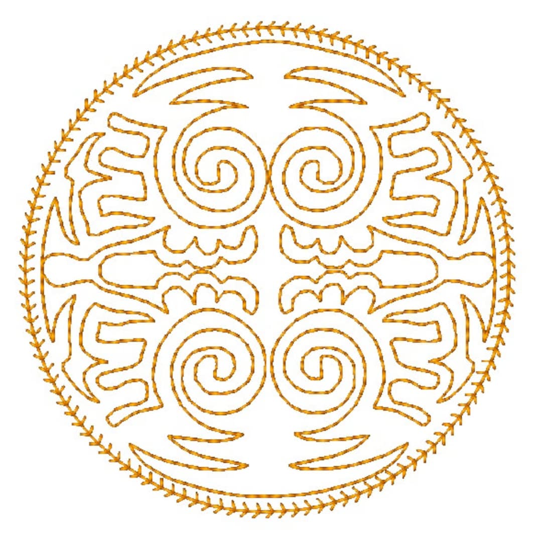 Native Line Art Circles Machine Embroidery Designs - Etsy