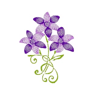 Art Deco Lilies ( 10 Machine Embroidery Designs) 4X4 Hoop - Etsy