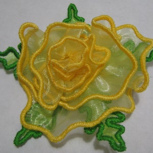 3D Free Standing Applique Flowers Project 6 4x4 Machine Embroidery ...