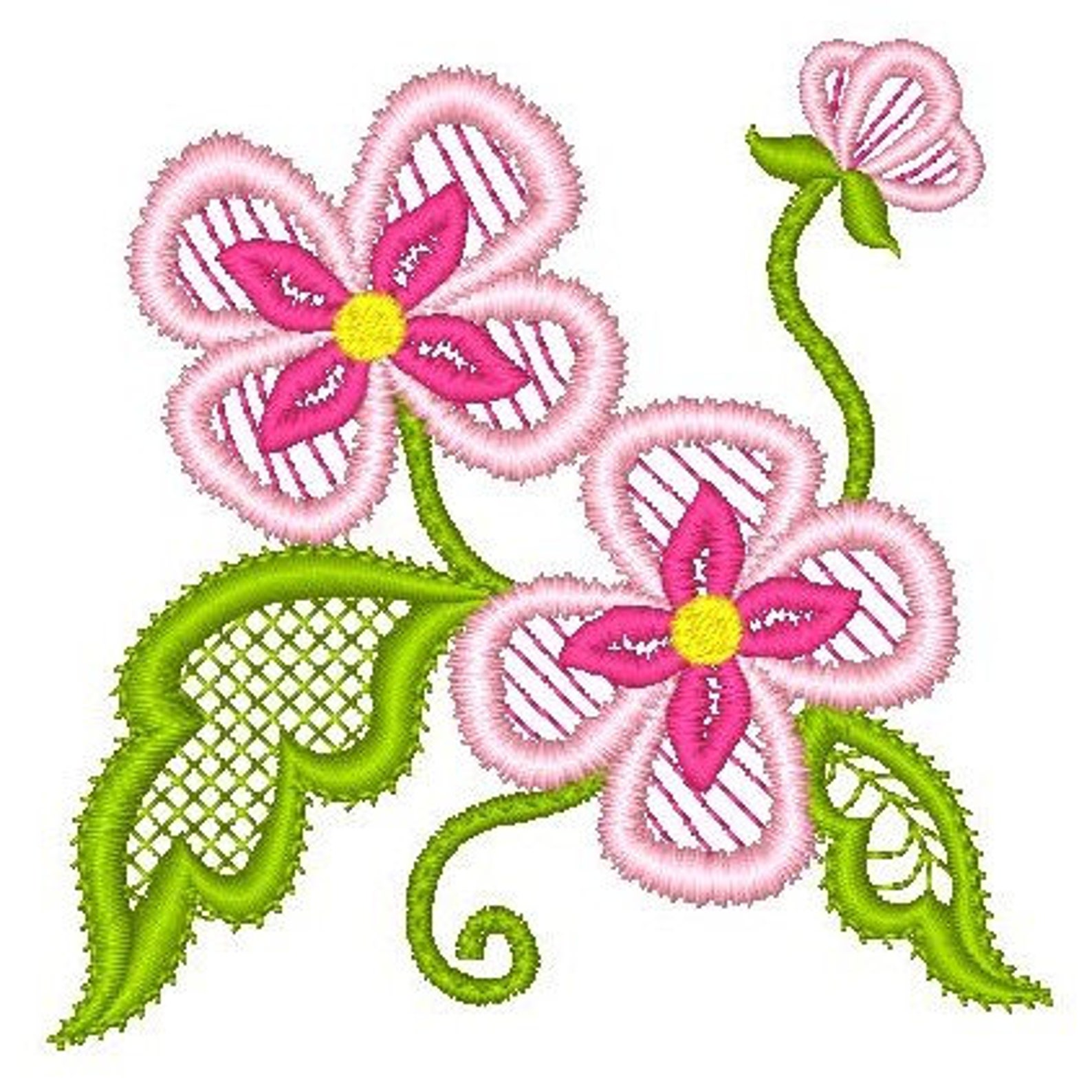 Flowers Pure Lacey Machine Embroidery Designs | Etsy