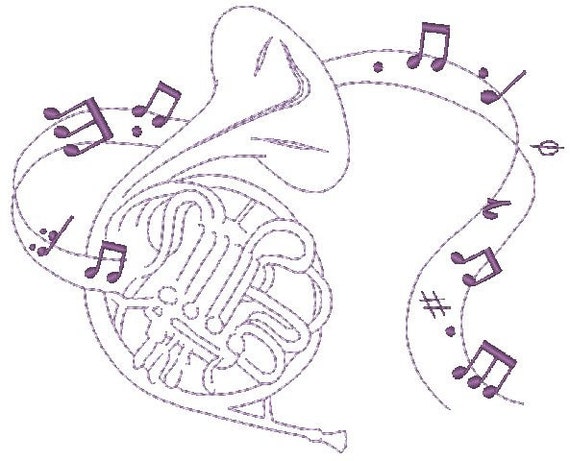 Decorative Musical Instruments Machine Embroidery Designs | Etsy