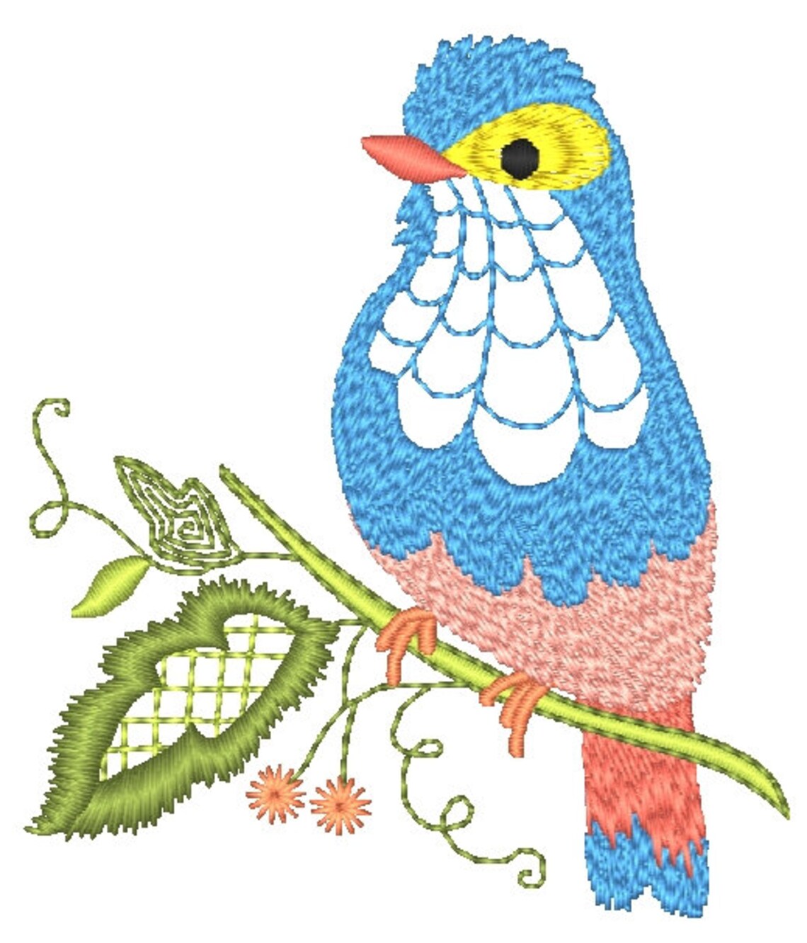 Jacobean-birds Machine Embroidery Designs 11506 - Etsy