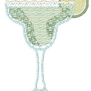 Cocktail Party Machine Embroidery Designs - Etsy