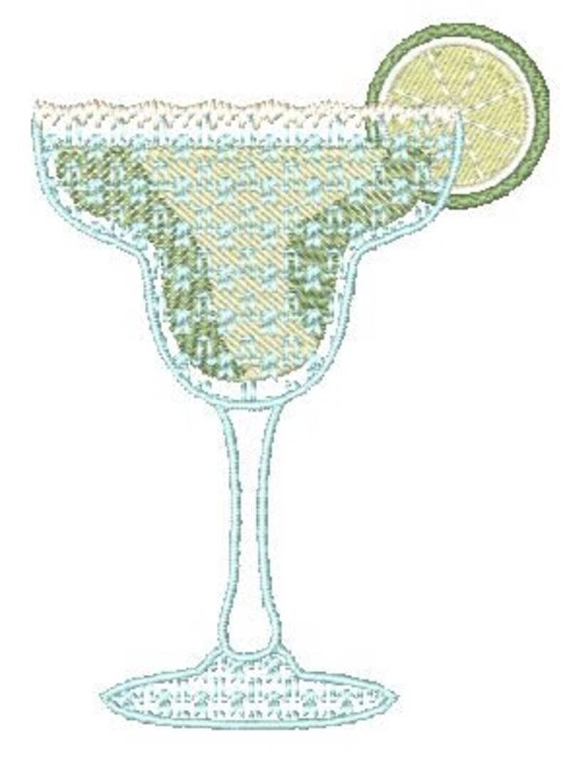 Cocktail Party Machine Embroidery Designs - Etsy
