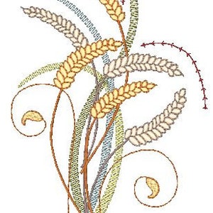 Wheat Art-5x7 Machine Embroidery Designs - Etsy