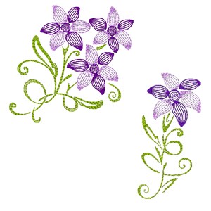 Art Deco Lilies ( 10 Machine Embroidery Designs) 4X4 Hoop - Etsy