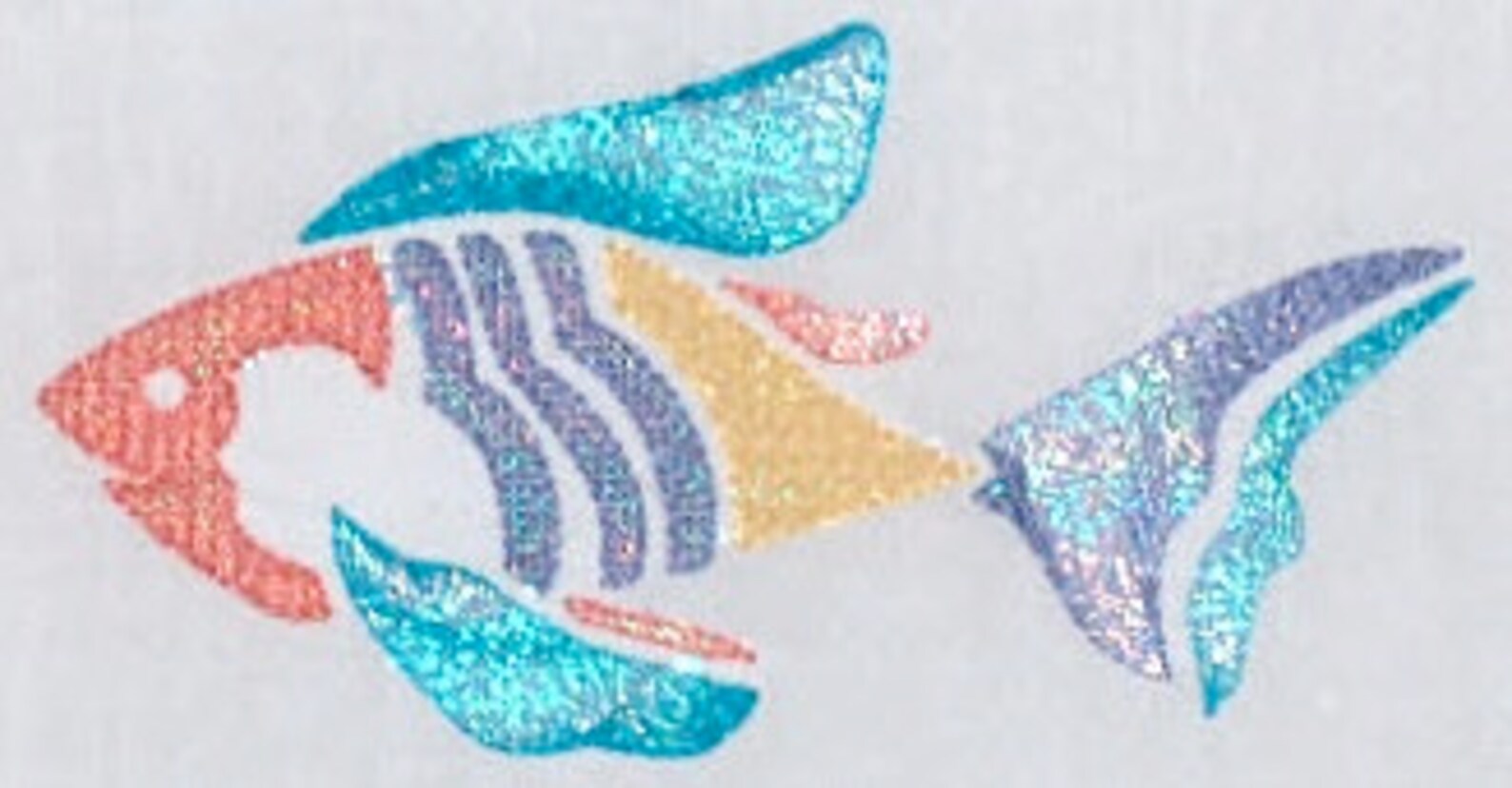 Mylar Fish (10 Machine Embroidery Designs ) 5x7 Hoop - Etsy