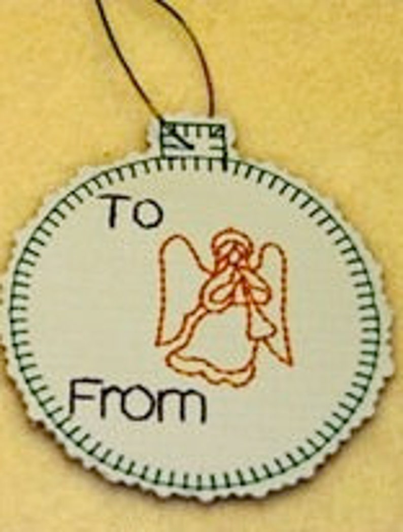 Christmas Gift Tags Machine Embroidery Designs - Etsy