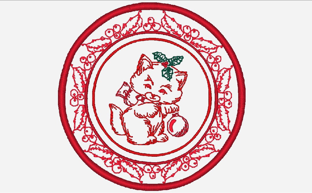 Christmas Coasters Machine Embroidery Designs - Etsy