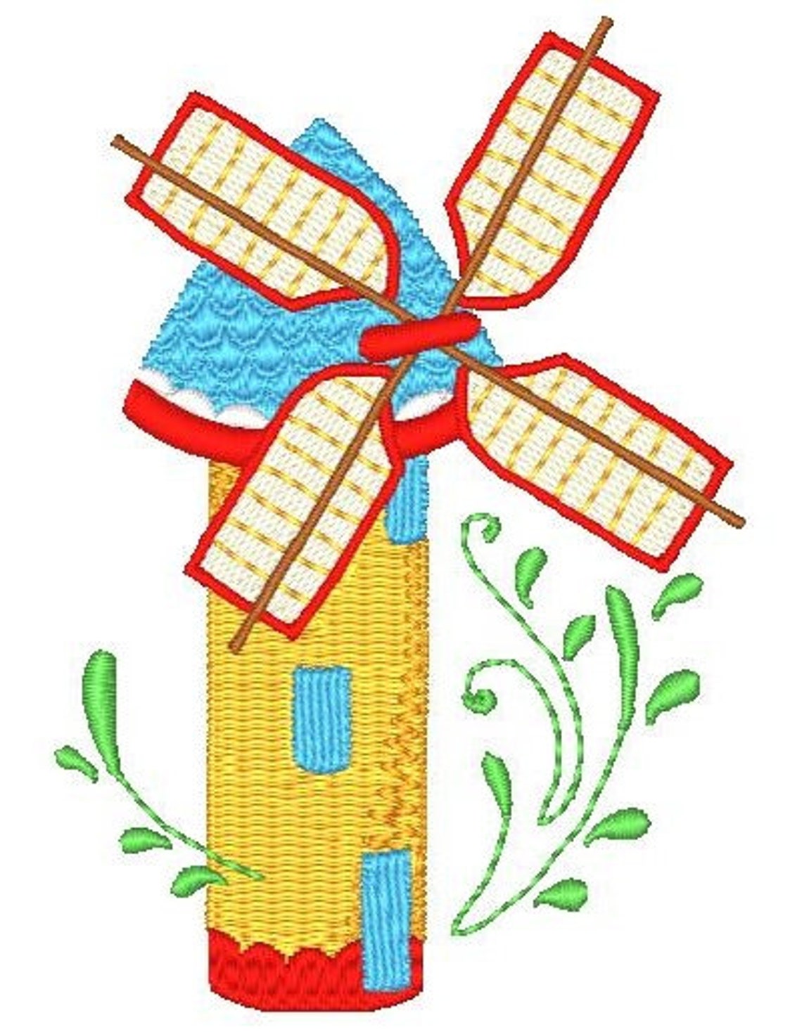 Windmills Machine Embroidery Designs - Etsy