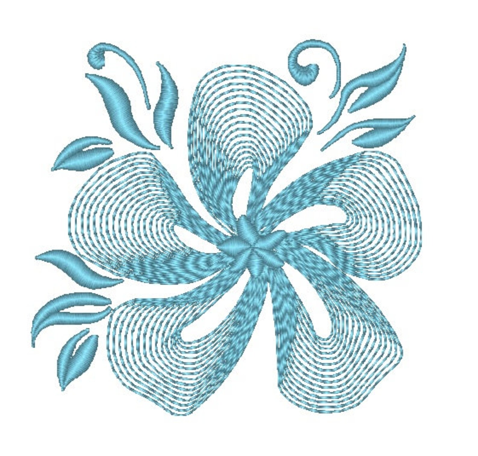 Rippled Flowers Machine Embroidery Designs - Etsy
