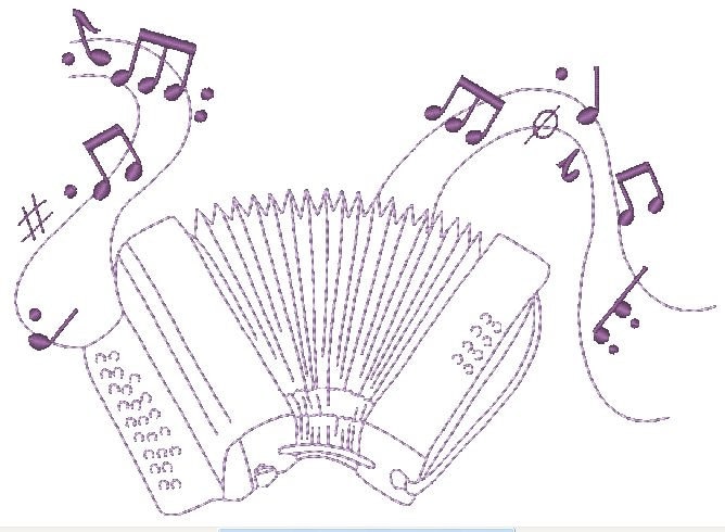 Decorative Musical Instruments Machine Embroidery Designs - Etsy
