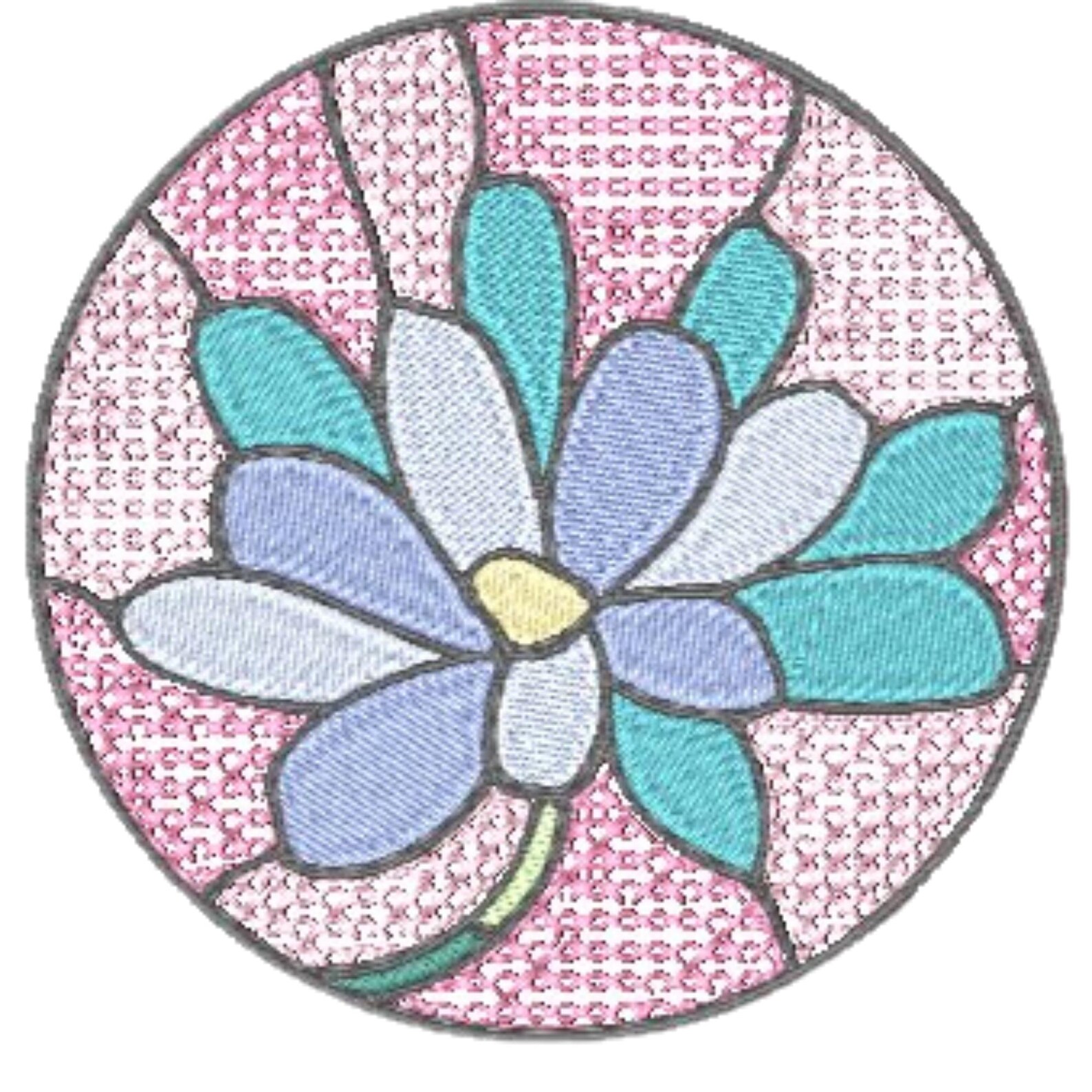 Stained Glass 9 Machine Embroidery Designs 4X4 and 5X7 Hoops Digital ...