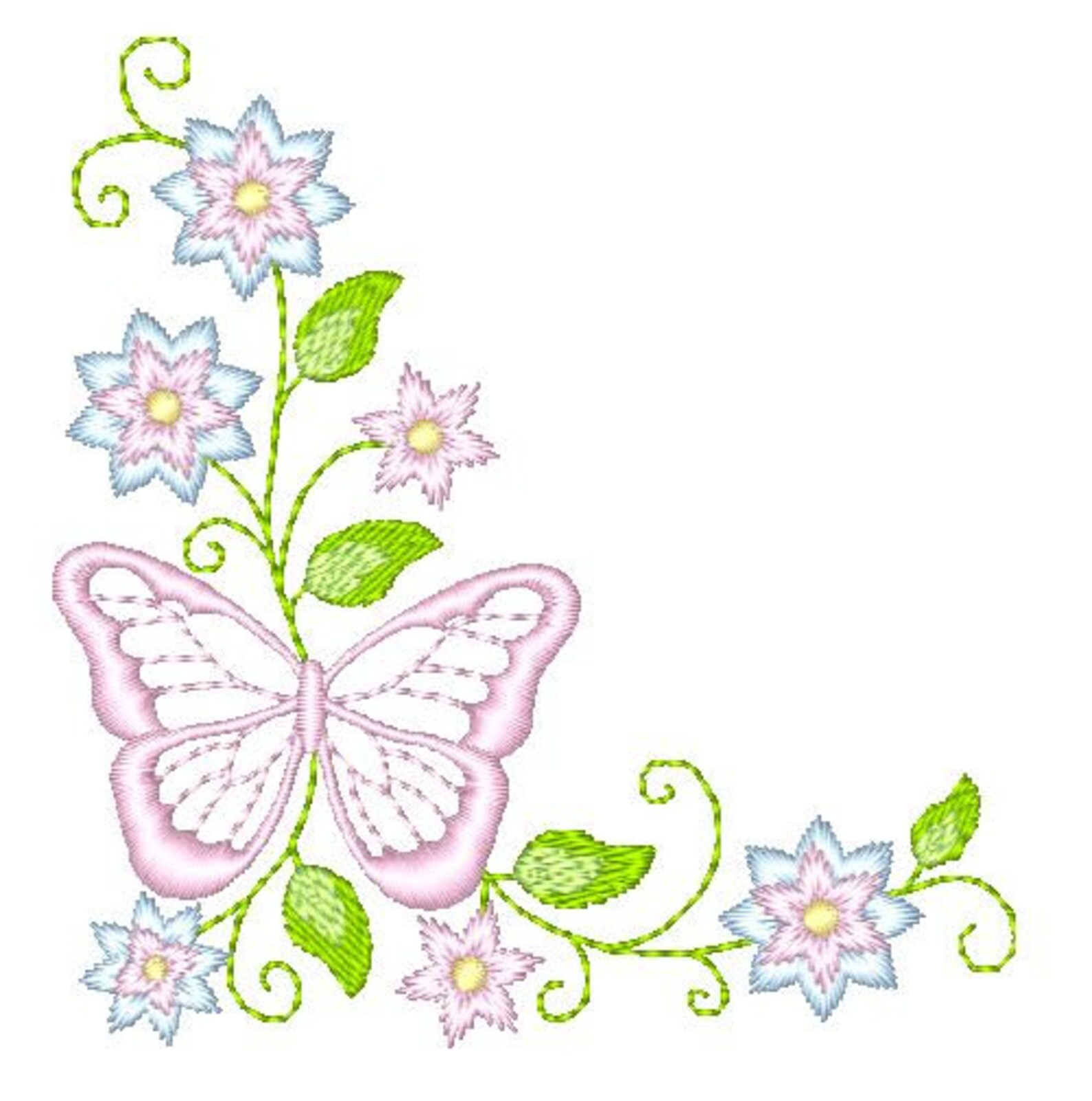 Delicate Butterflies 10 Machine Embroidery Designs - Etsy