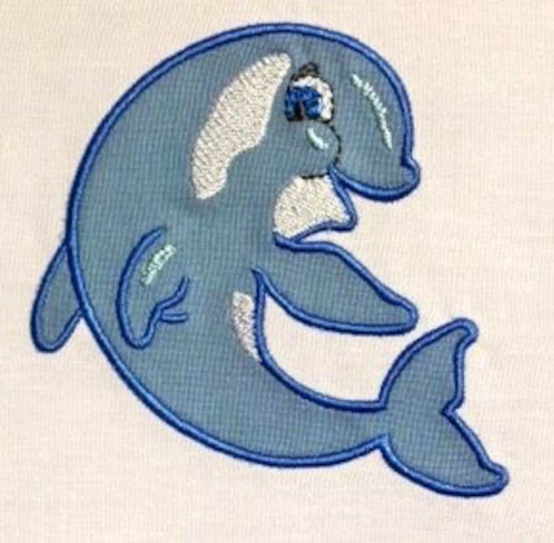 Cool Whales Applique Machine Embroidery Designs | Etsy