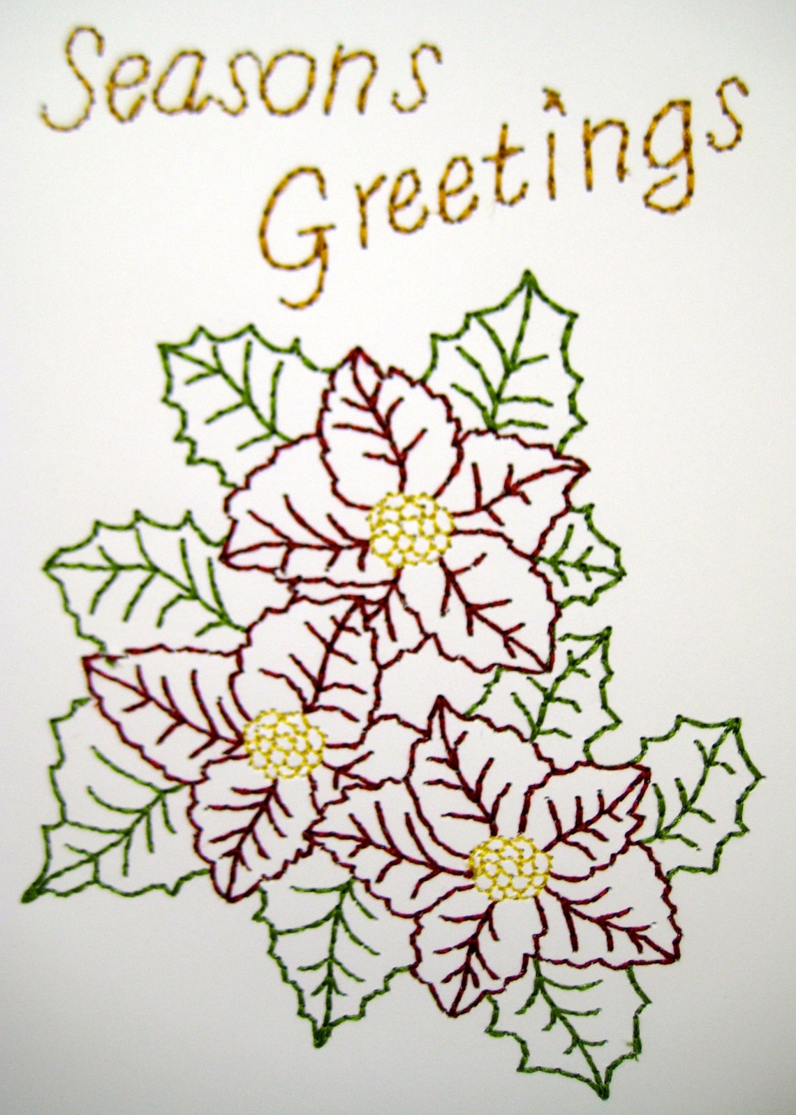 Vintage Christmas Cards Machine Embroidery Designs | Etsy