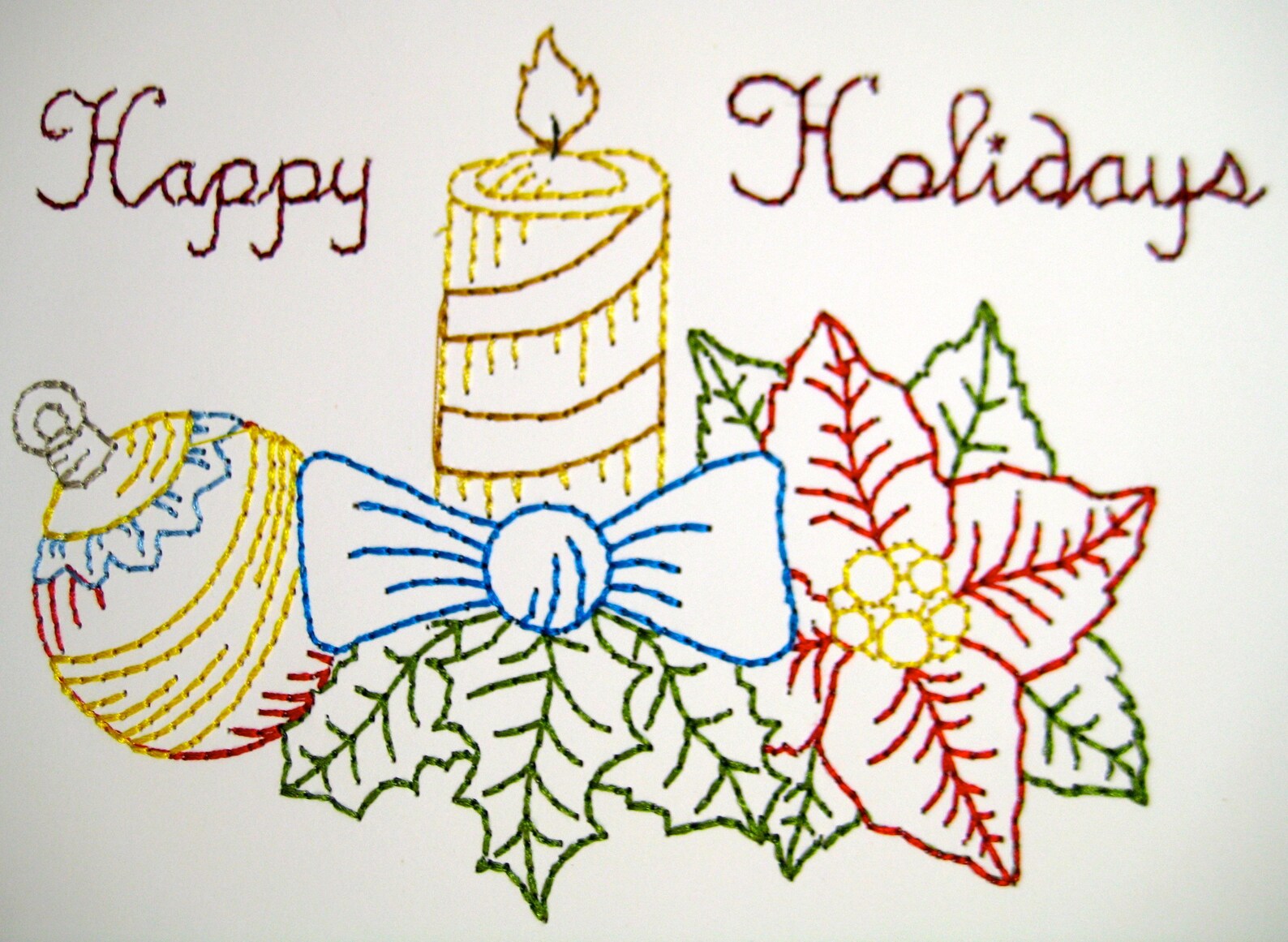 Vintage Christmas Cards Machine Embroidery Designs | Etsy