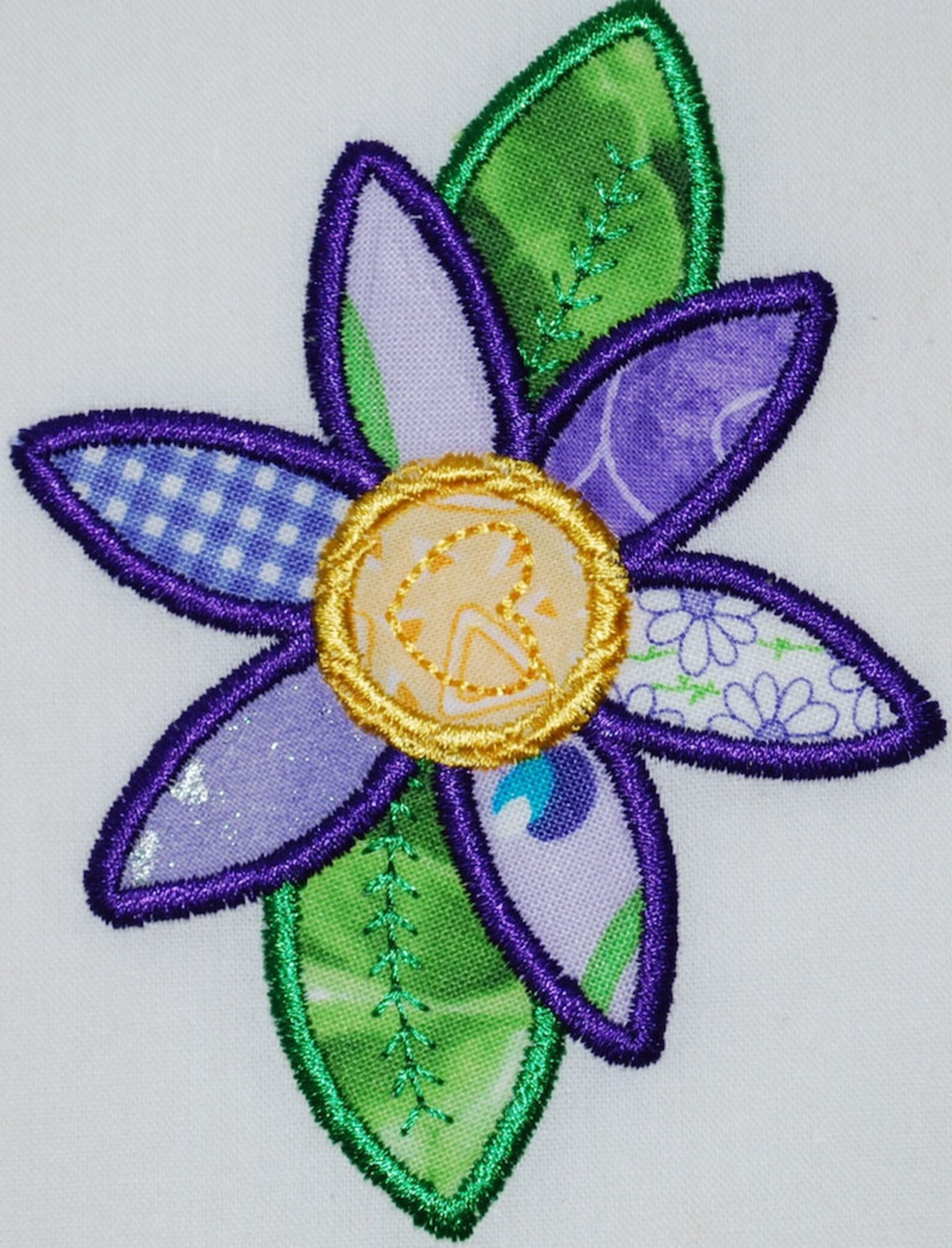 Patchwork Applique Flowers Machine Embroidery Designs - Etsy