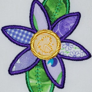 Patchwork Applique Flowers Machine Embroidery Designs - Etsy