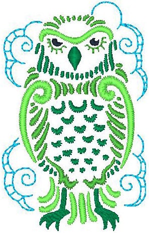 Delicate Owls Machine Embroidery Designs - Etsy