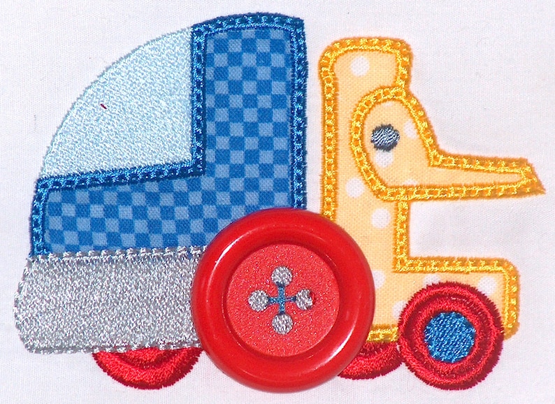 Button Trucks Applique 10/20 Machine Embroidery Designs - Etsy