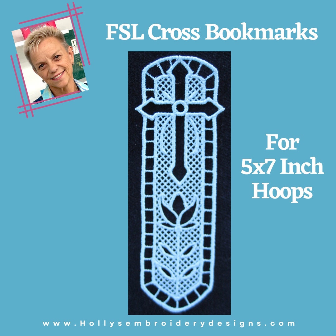 FSL Cross Bookmark: Christian Machine Embroidery Design (5x7 Inch Hoops ...