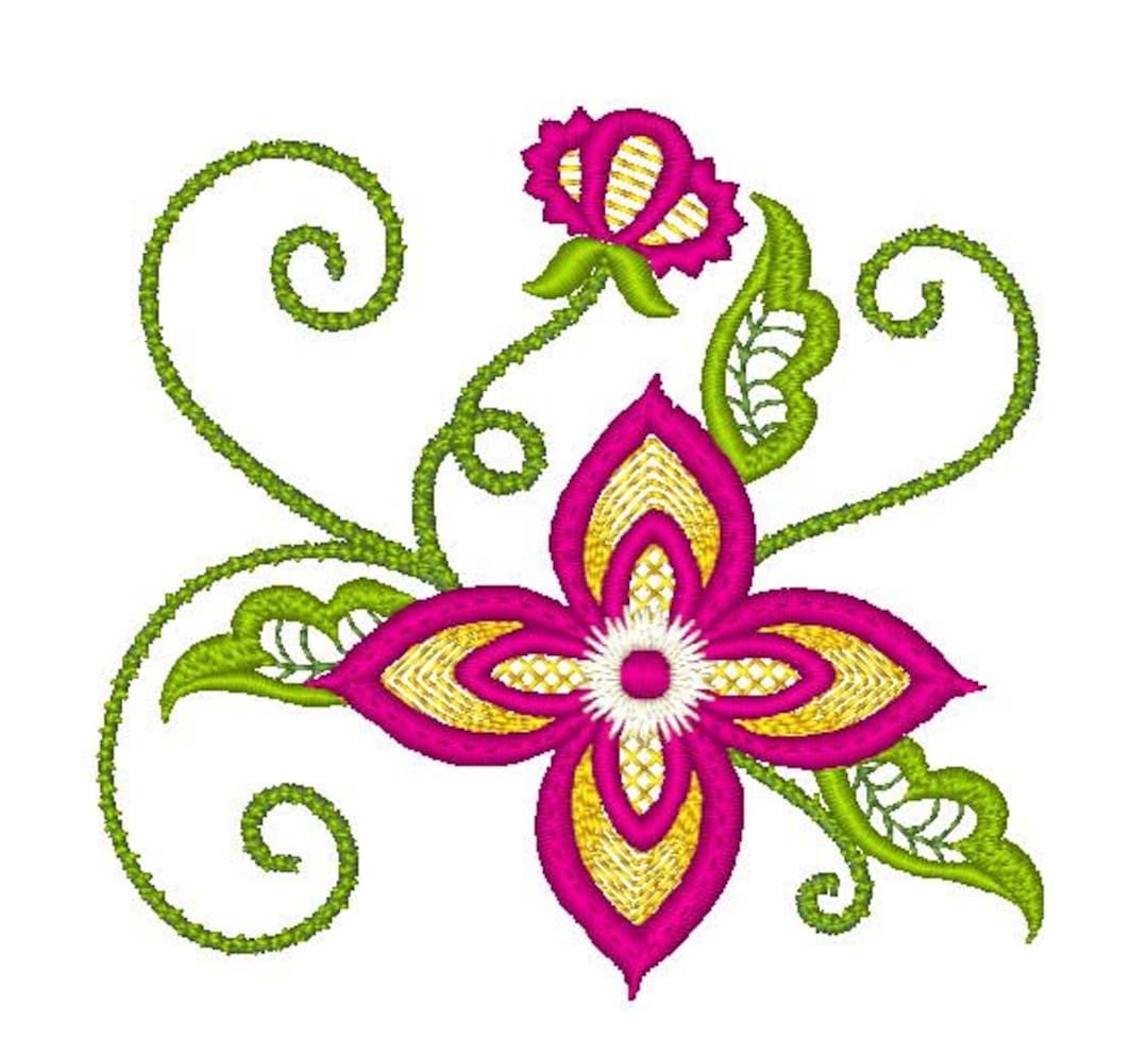 Lacey-flowers 12 Machine Embroidery Designs - Etsy