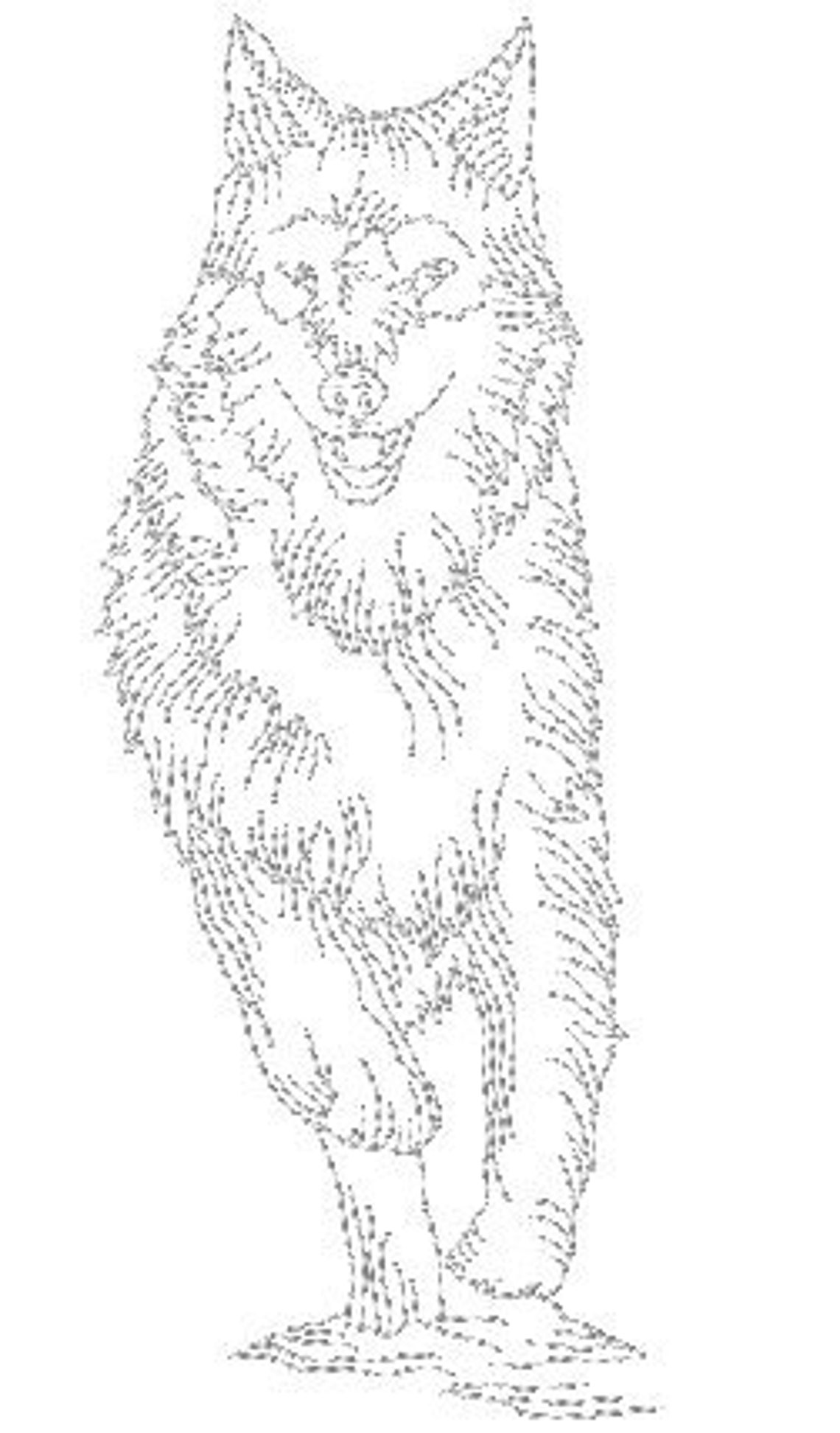 Redwork Realistic Wolves 12 Machine Embroidery Designs - Etsy