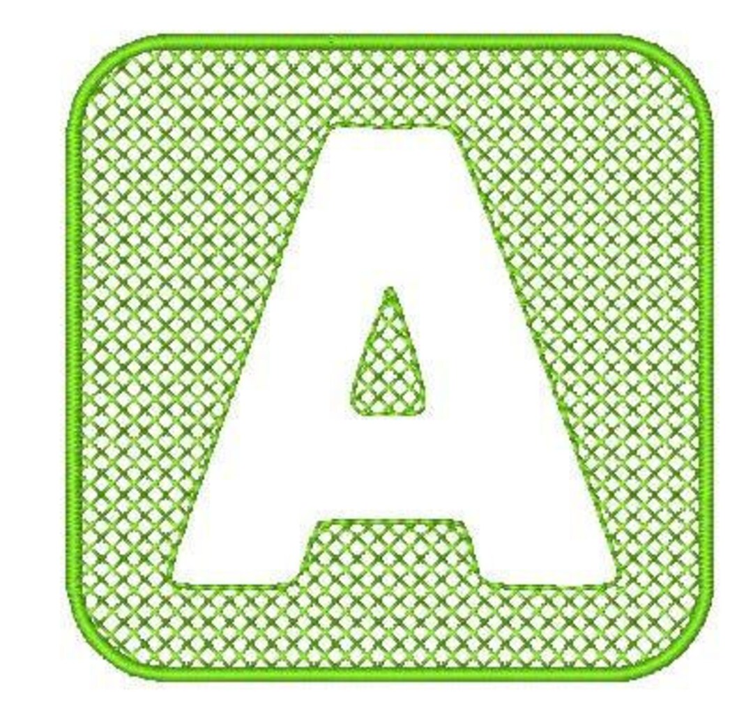 Embossed Alphabet ( 26 Machine Embroidery Designs From ATW ) - Etsy