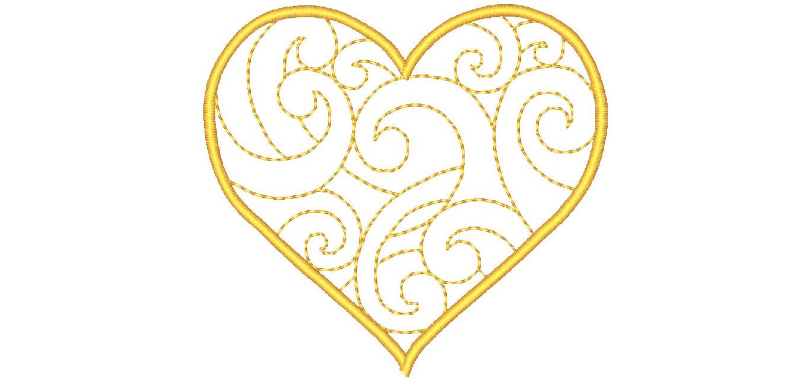 Decorated Hearts Machine Embroidery Designs - Etsy