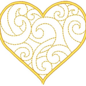 Decorated Hearts Machine Embroidery Designs - Etsy